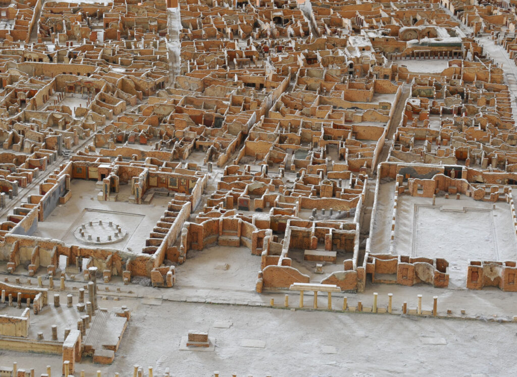 Scale model of Pompeii - mann napoli|museo archeologico di napoli