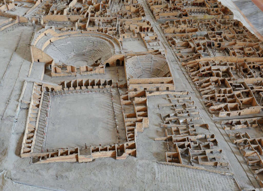 Scale model of Pompeii - mann napoli|museo archeologico di napoli